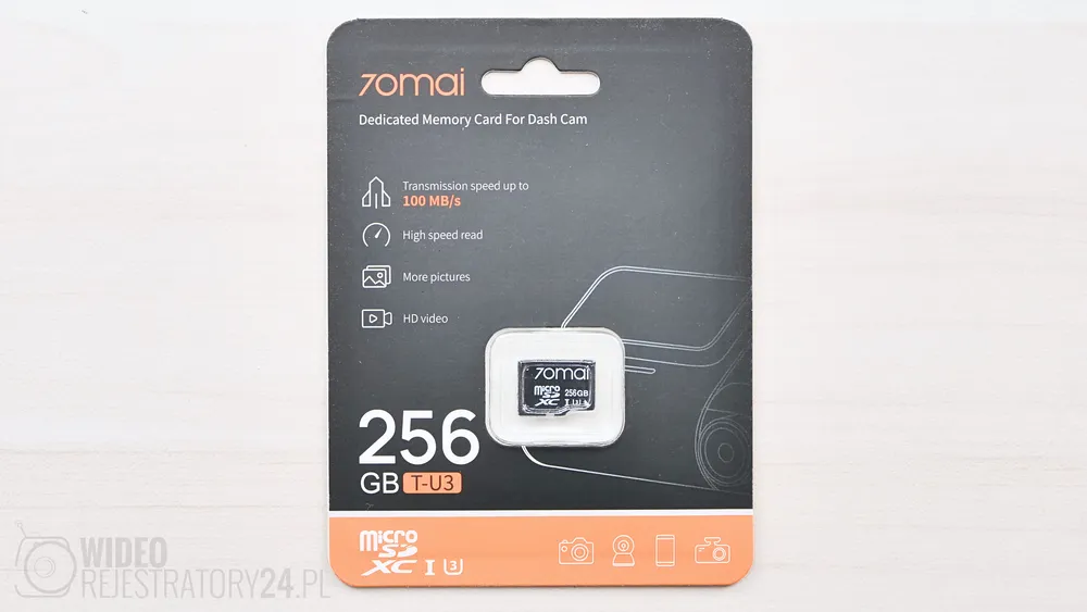 Karta pamięci 70mai microSD 256GB | Wideorejestratory24.pl